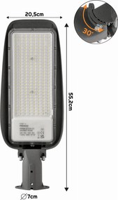 ECOLIGHT LED pouliční lampa 150W IP65 studená bílá