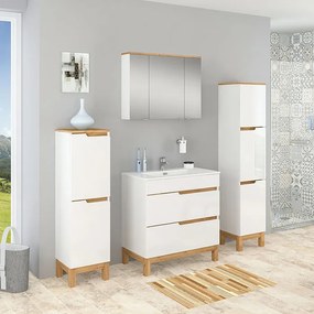 A-Interiéry Koupelnová skříňka s keramickým umyvadlem Spree 80-2Z - spree_80_2z
