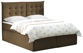 Eka Kontinentální čalouněná postel Soft - Cassablanca (160x200 cm) Barva látky Trinity: (2304) Béžová