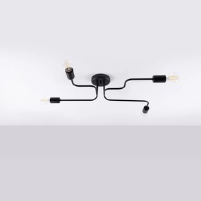 Sollux Lighting Lustr VECTOR 4 černý