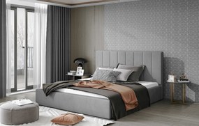 Eltap Čalouněná postel Audrey dřevěný rám Materiál a barva potahu: Monolith 84 - šedá, Rozměry (cm): 140x200