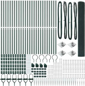 Svařované drátěné ploty s hroty 50 x 1,2 m Ocel potažená PVC 3352120