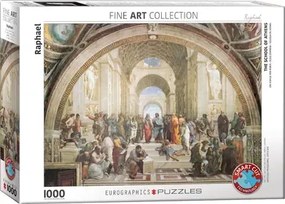 EUROGRAPHICS Puzzle Athénská škola / 1000 dílků / 67,6 × 48,9 cm