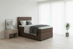 XXXLutz POSTEL BOXSPRING, 90/200 cm, hnědá MID.YOU - Jednolůžkové postele - 000044002903