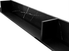 GAB Televizní skříňka VEROLA RTV, 150 cm Barva dřeva: Černá Mramor