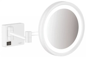 Hansgrohe AddStoris - Kosmetické zrcadlo s LED osvětlením, bílá matná 41790700