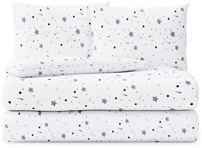 Lenjerie de pat dublu din bumbac AmeliaHome Averi Constellation, 200 x 200 cm