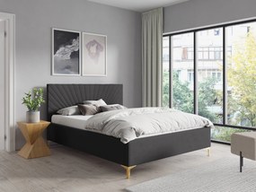 Eka Čalouněná postel AFRODITE+ 90x200 cm Barva látky Trinity: Světle modrá (Trinity 2322), Úložný prostor: S kovovým rámem úložného prostoru