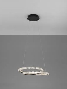 LED lustr Ginevra 48 černé
