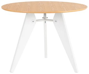 Kulatý stůl nera ø 120 cm bílo-hnědý MUZZA