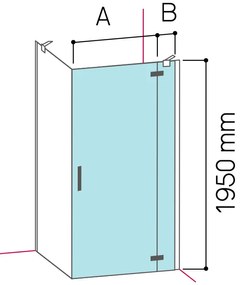 Glass 1989 Soho - Sprchový kout otevíravé dveře s boční stěnou nebo rohový vstup, velikost vaničky 120 cm, provedení levé, profily chromové, čiré sklo, GQC0012T50L