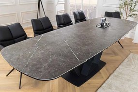 Roztahovací keramický stůl Vallerina 180-220-260 cm grafit