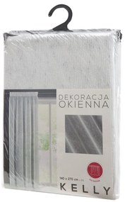 ZÁCLONA NA PÁSCE KELLY 140X270 CM BÍLÁ