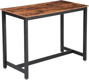 XXXLutz BAROVÝ STŮL, hnědá, černá, 120/60/90 cm Boxxx - Barové stoly - 002543002801