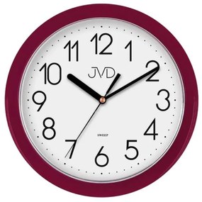 Fialové moderní netikající sweep hodiny JVD HP612.10