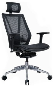 Dalenor Ergonomická kancelářská židle Tech Line, síťovina, černá