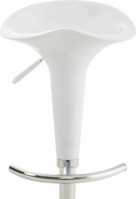 Sada 2 barových židlí Saddle – bílá
