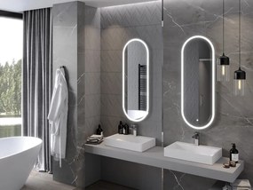 Mexen Bono, LED koupelnové zrcadlo s podsvícením 45 x 120 cm, 6000K, ochrana proti zamlžování, 9816-045-120-611-00