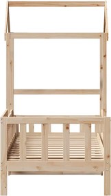 Válenda se střechou 80 x 200 cm masivní borové dřevo 3282264