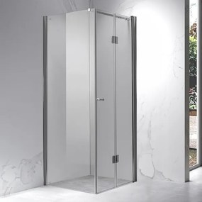 BPS-koupelny Čtvercový sprchový kout HYD-SK1180B 90x90 chrom/transparent - bez vaničky