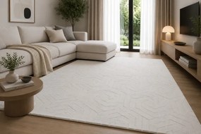 Koberec ZEN GARDEN 2401 bílý
