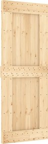 vidaXL Posuvné dveře s kováním 80 x 210 cm masivní borové dřevo [3203220]