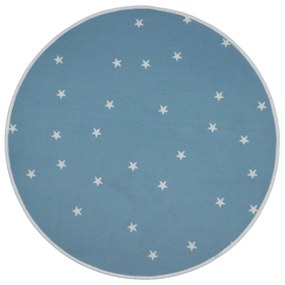 Vopi koberce Kusový dětský koberec Hvězdičky modré kruh - 120x120 (průměr) kruh cm