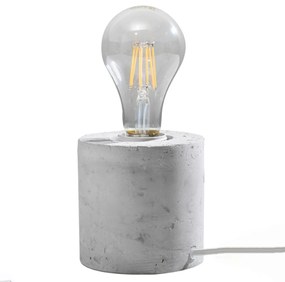 Stolní lampa Salgado, betonové tělo svítidla