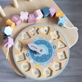 Viga PolarB Montessori navlékací hodiny
