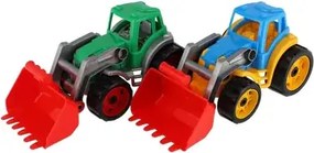 TEDDIES Traktor s nakladačem a bagrem / Traktor / Plast / Volný chod /