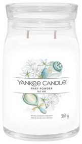 Aromatická svíčka, Yankee Candle Signature Baby Powder, hoření až 90 hod