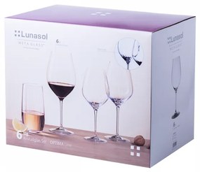 Lunasol - Poháry na červené víno 660 ml set 6 ks – Optima Line Glas Lunasol (322687)