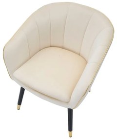 Designové křeslo Dandelion krémové