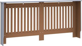 Kryt radiátoru 2 ks Šedá 172 x 19 x 81,5 cm Kompozitní dřevo 3403234