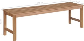 vidaXL Marketos Zahradní lavice 150 cm masivní teak