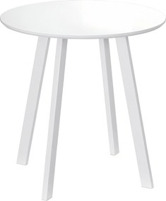 HOMCOM Kulatý Jídelní Stůl 72 x 72 cm pro 2 Osoby - Moderní Stůl s Šikmýma Nohama do Kuchyně, Jídelny a Obývacího Pokoje | Aosom