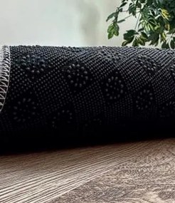 HU Modrý koberec Plush Deluxe Modra Rozměr: 50x80 cm