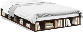 vidaXL Rám postele 140 x 190 cm kompozitní dřevo [3280495] Barva: hnědý dub