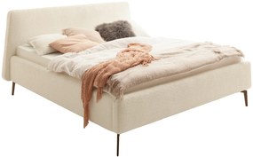 OnaDnes -20% Bílá látková dvoulůžková postel Meise Möbel Paris 180 x 200 cm