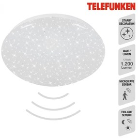 Telefunken 601706TF - LED Stropní svítidlo se senzorem LED/12W/230V pr. 27 cm