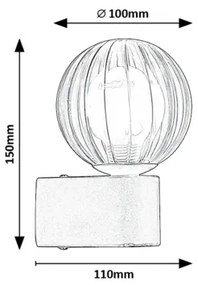 Rabalux 75021 - Venkovní nástěnné svítidlo COLZAR 1xG9/3,5W/230V