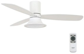 Lucci air | Lucci Air 210661-LED Stmívatelný ventilátor FLUSSO 1xGX53/18W/230V dřevo/bílá+DO | FAN00230