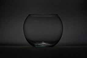 Skleněná váza boule, průměr 13cm