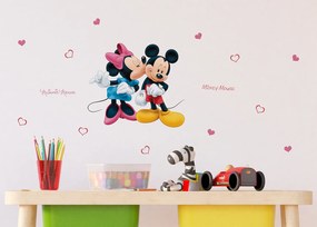 Dětská samolepka na zeď Minnie A Mickey, Disney | 30 x 30 cm | DDKS 1085