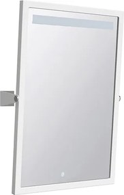 Bemeta Design HELP: Výklopné zrcadlo, 400 x 600 mm, s LED osvětlením, dotykový senzor, bílá - 301201034