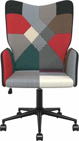 Relaxační křeslo patchwork textil 328206