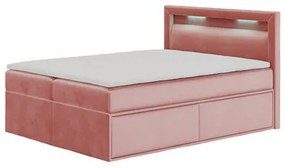Čalouněná postel PRADA rozměr 140x200 cm Šedá