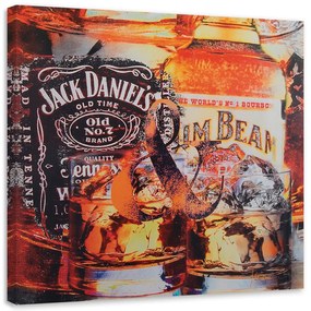 Gario Obraz na plátně Dva nápoje z whisky Rozměry: 30 x 30 cm