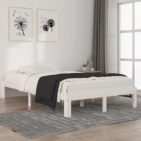 vidaXL Rám postele masivní borovice 120 x 200 cm [810362] Barva: Bílá