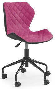 Intesi Kvíz Černá kancelářská židle růžová/černá